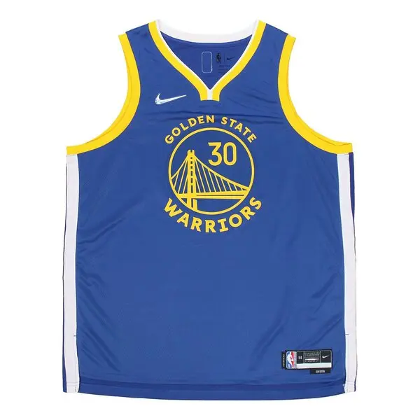 Nike X Nba Golden State Warriors Stephen Curry 30 Jersey - Blue/gold