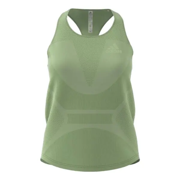Adidas Parley Adizero Run Tank Top - Green