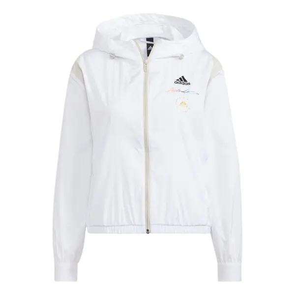 Adidas Windbreaker Jacket - White