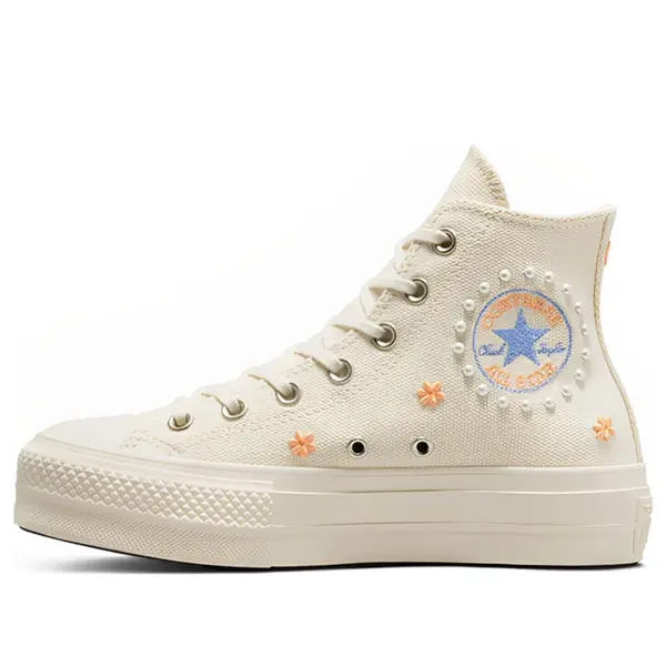 CONVERSE Chuck Taylor All Star Lift High Top Sneakers - Cream