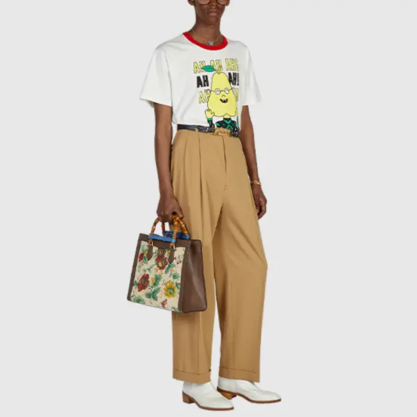 Gucci X Pablo Delcielo Pear Print Cotton T-shirt