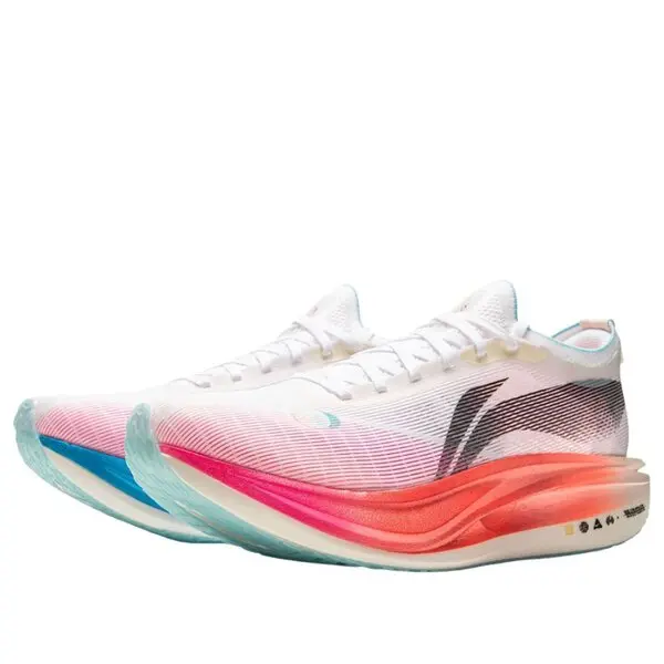 LI-NING Feidian Elite Athletic Sneakers - White/pink