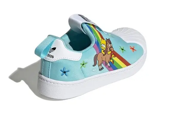 Adidas Superstar 360 X The Simpsons 'lisa And Her Pony' Slip-on Sneakers