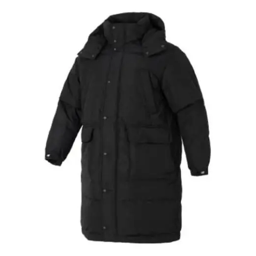 NEW BALANCE Long Down Puffer Jacket - Black