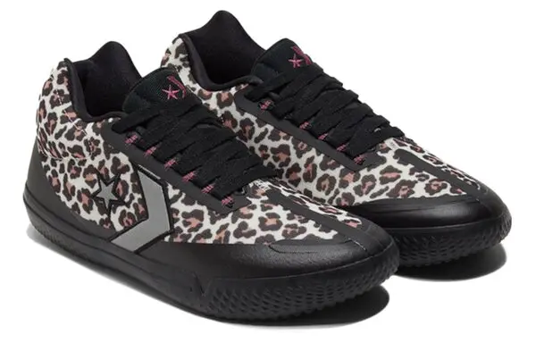 CONVERSE Chuck Taylor All Star Bb Evo Low Top Leopard Print Sneakers - Black/brown/gray