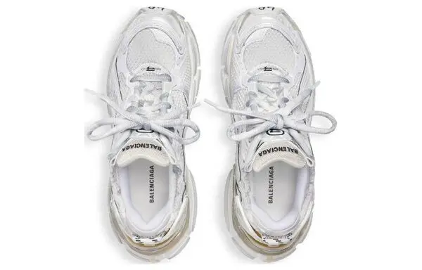 Balenciaga Cargo Sneakers In Light Microfiber And Mesh - Beige
