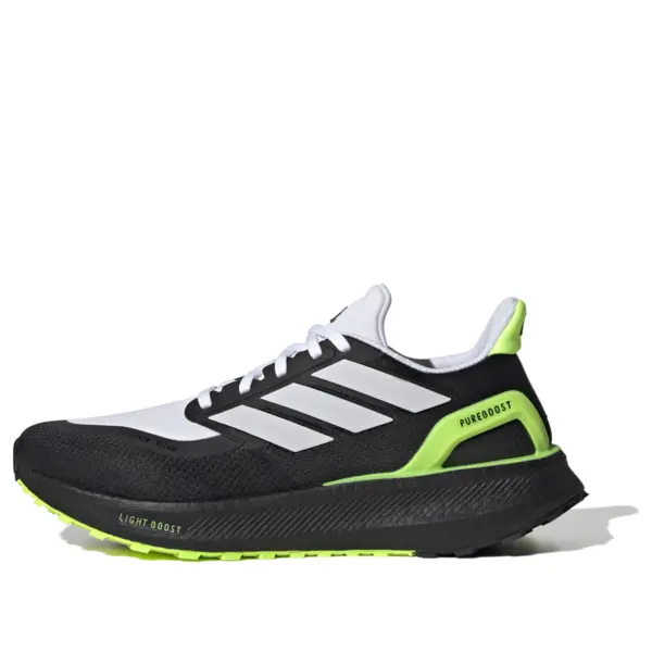 Adidas Pureboost Athletic Sneakers - Black/neon Green
