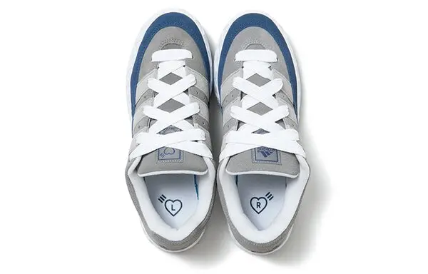 Adidas Human Made X Adimatic Low Top Sneakers - Gray/blue