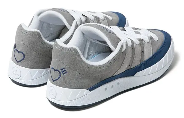 Adidas Human Made X Adimatic Low Top Sneakers - Gray/blue
