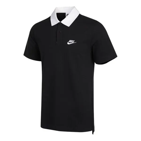Nike Nsw Spe Ss Rugby Polo Sports Short Sleeve Polo Shirt - Black