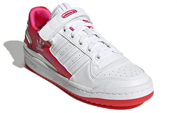 Adidas Marimekko X Forum Low 'laine Wave' Sneakers - White/red