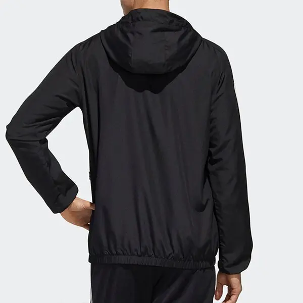 Adidas Must Haves 3-stripes Windbreaker Jacket - Black