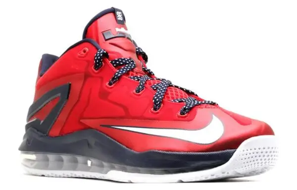 Nike Max Lebron 11 Low "independence Day" Sneakers - Red/white/black