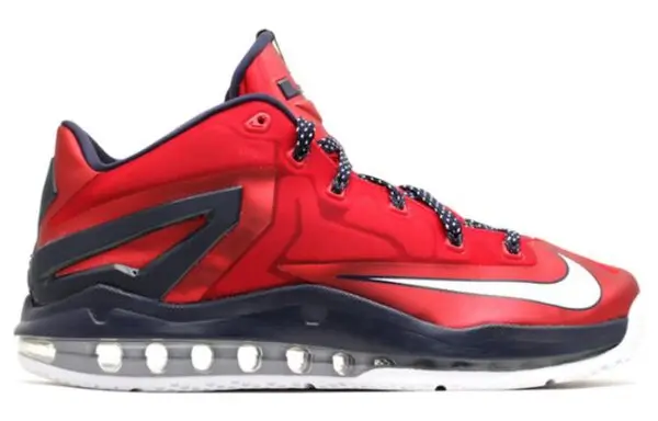 Nike Max Lebron 11 Low "independence Day" Sneakers - Red/white/black