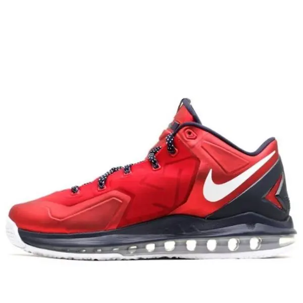 Nike Max Lebron 11 Low "independence Day" Sneakers - White/blackred/red