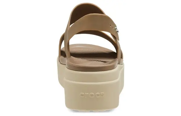 CROCS Brooklyn Low Wedge Sandals - Brown