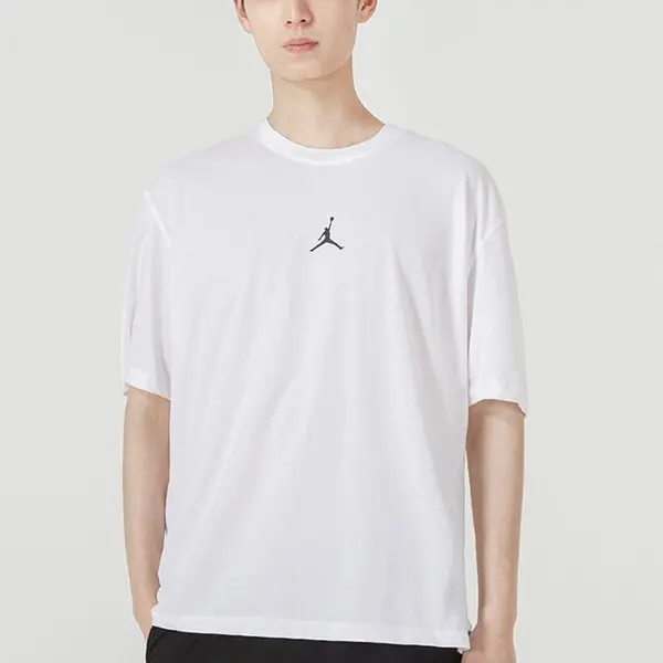 JORDAN Ss22 Logo Printing Sports Round Neck Short Sleeve White - Default Color