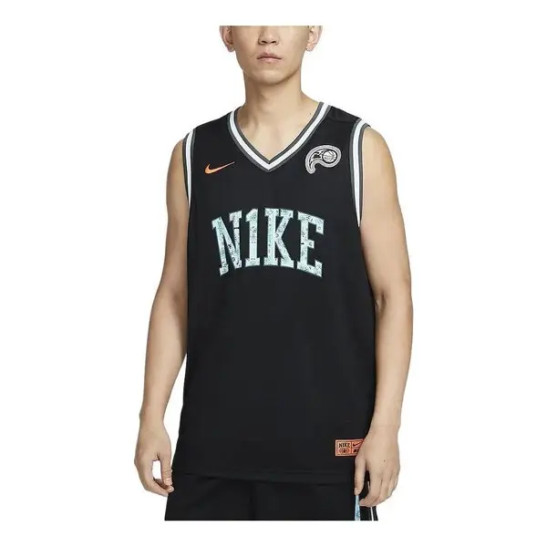 Nike Dri-fit Dna Basketball Jersey - Black/teal