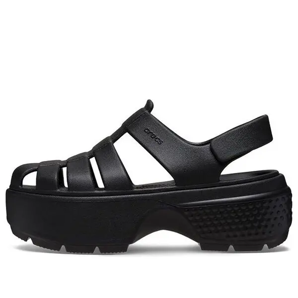 CROCS Stomp Fisherman Sandals - Black