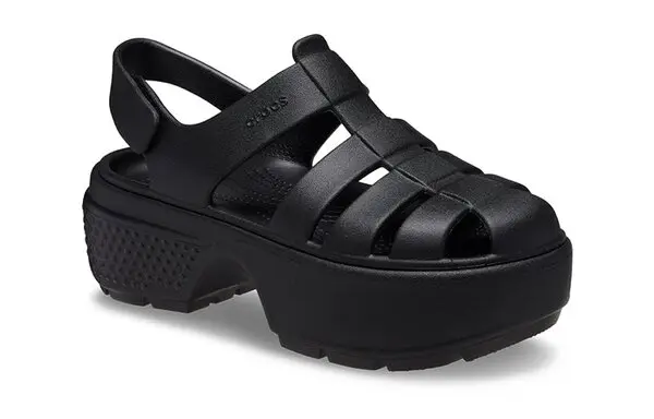 CROCS Stomp Fisherman Sandals - Black