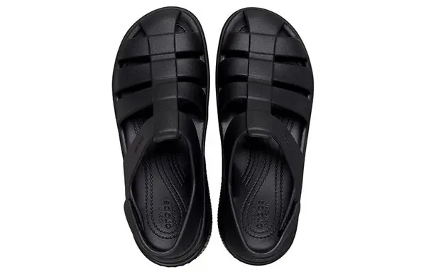 CROCS Stomp Fisherman Sandals - Black