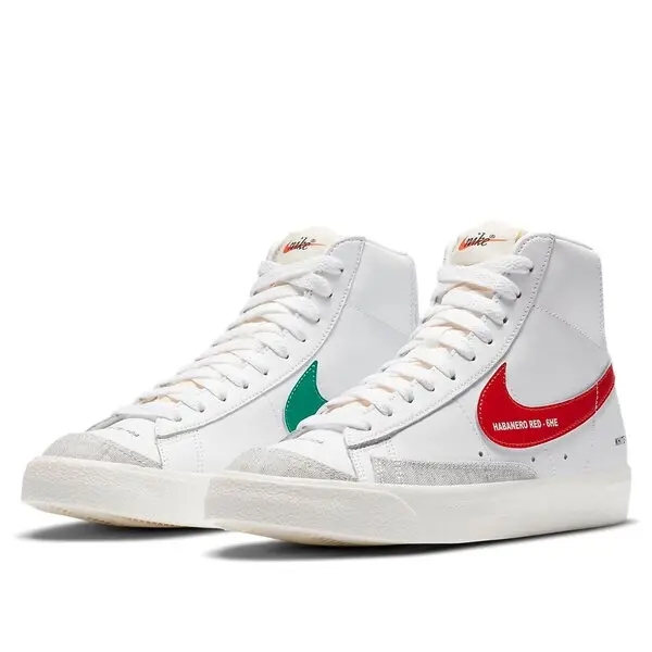Nike Blazer Mid '77 High Top Sneakers - Whiteredblack