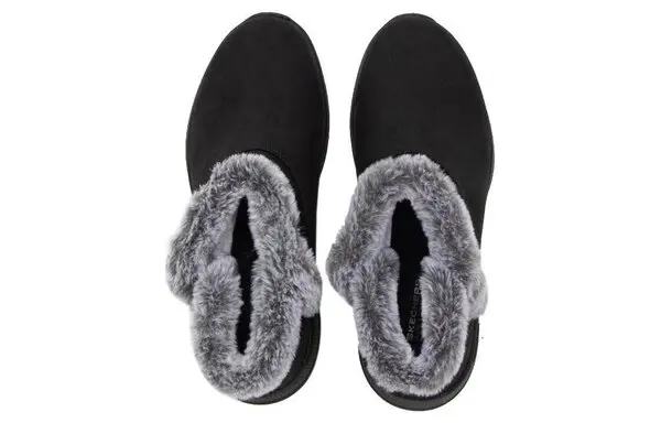 Sketchers Ankle Boots With Faux Fur Trim