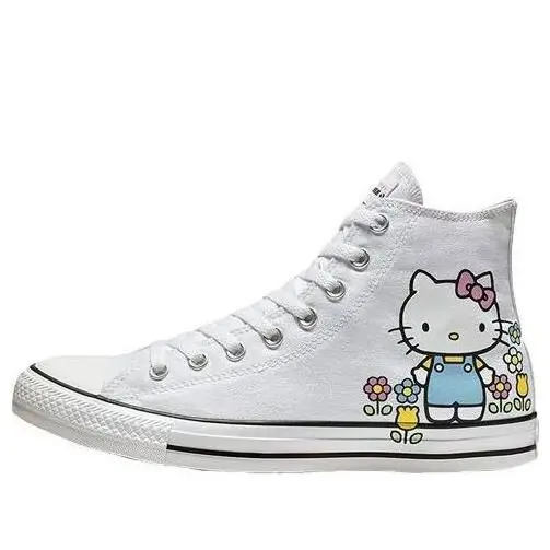 CONVERSE X Hello Kitty All Star High Top "flowers" Sneakers