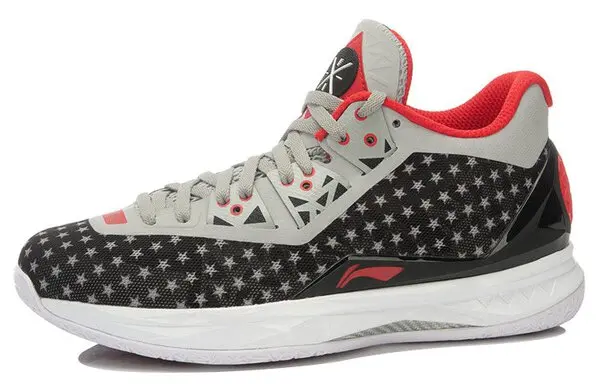 LI-NING Way Of Wade 4 'veterans Day' Abak033-15 Sneakers - Black/cold Grey/red