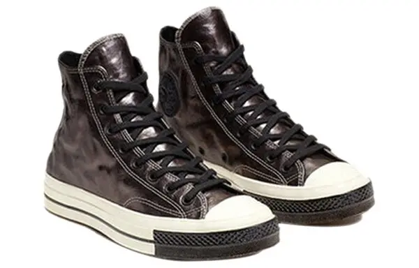 CONVERSE Chuck 1970s Flight School Leather High Top Sneakers - Black