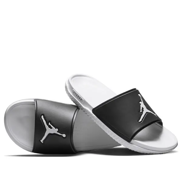 JORDAN Air Jumpman Slides - White/black