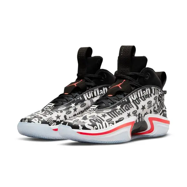 JORDAN Air 36 'flight School' Sneakers - Black/white/red