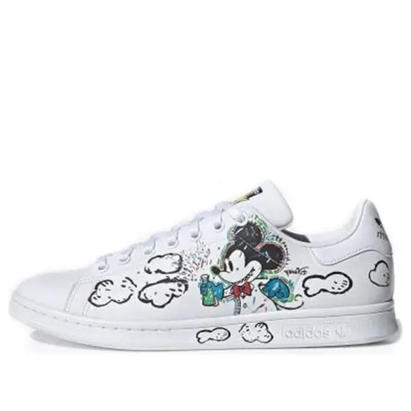 Adidas Kasing Lung X Disney X Stan Smith 'labubu Mickey Mouse' Sneakers - White/black
