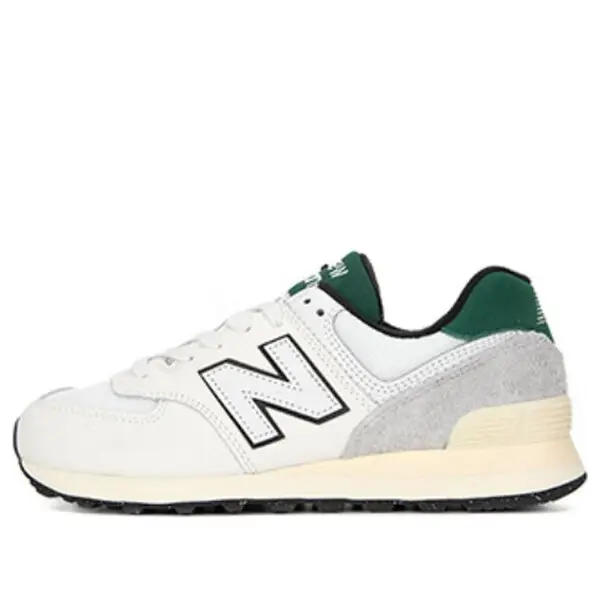 NEW BALANCE 574 "white Green" Sneakers - White/green