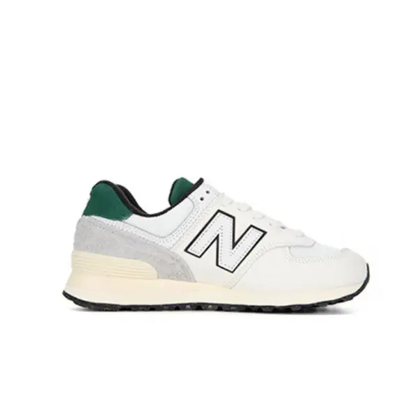 NEW BALANCE 574 "white Green" Sneakers - White/green