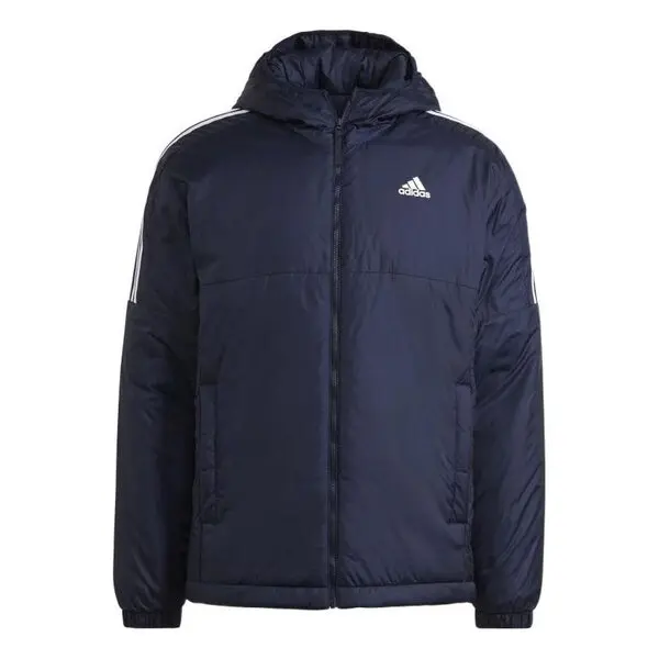 Adidas Essentials Insulated Hooded Jacket - Navy