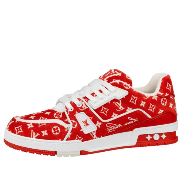 LOUIS VUITTON Trainer Sneakers - Red/white