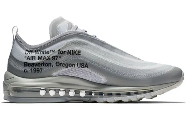 Nike X Off-white Air Max 97 "menta" Sneakers - Wolf Grey/white/menta