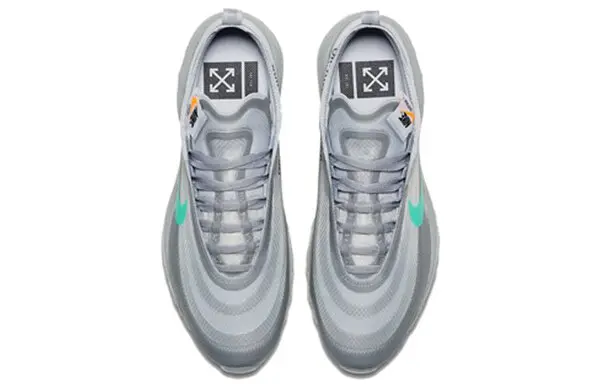 Nike X Off-white Air Max 97 "menta" Sneakers - Wolf Grey/white/menta