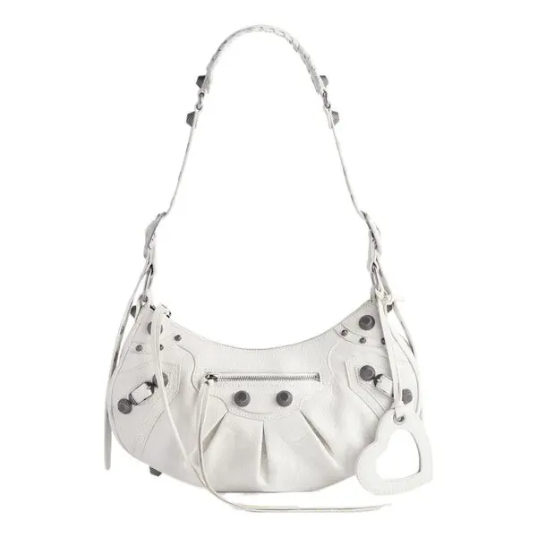 Balenciaga Le Cagole Small Shoulder Bag - White