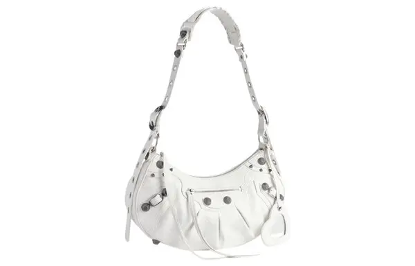 Balenciaga Le Cagole Small Shoulder Bag - White