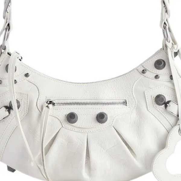 Balenciaga Le Cagole Small Shoulder Bag - White