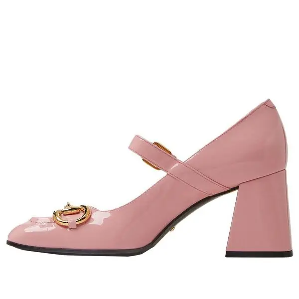 Gucci Mid-heel Pump With Horsebit Detail - Rose