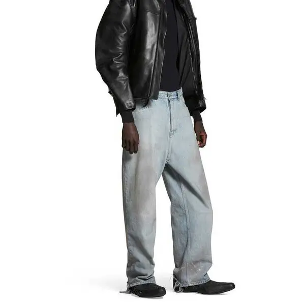 Balenciaga Baggy Fit Denim Trousers