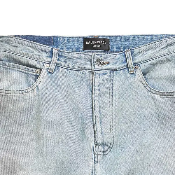 Balenciaga Baggy Fit Denim Trousers