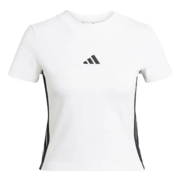 Adidas Essentials 3-stripes Slim T-shirt - White/black