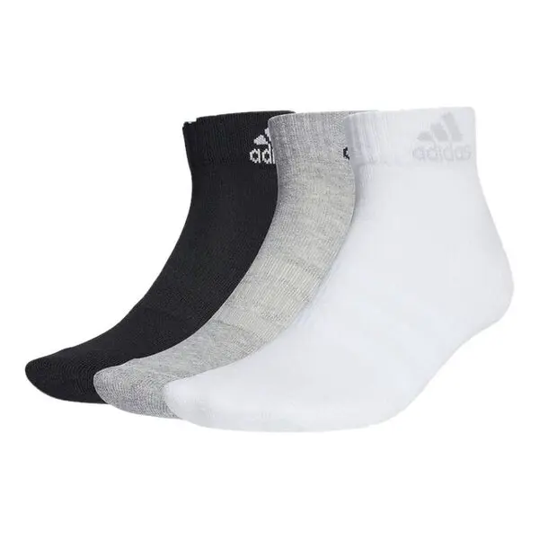 Adidas Logo Printing Sports Socks 3 Pairs - Multi-color