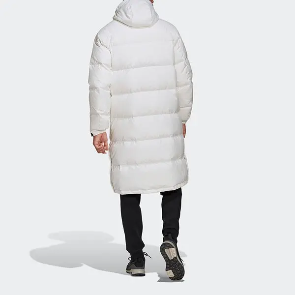 Adidas Stay Warm Sports Hooded Down Jacket - White