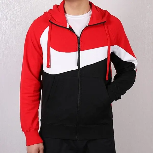 Nike Jacket Hooded Long Sleeve Color Block Casual Jacket