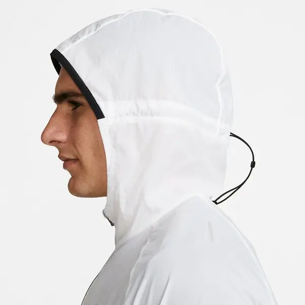 Nike Trail Aireez Lightweight Zip-up Hooded Jacket - White